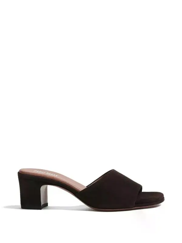 Paris Texas Ava Block-heel Mules - Brown
