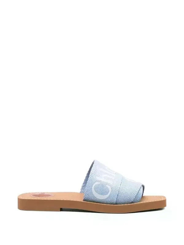 Chloé Woody Slides - Blue