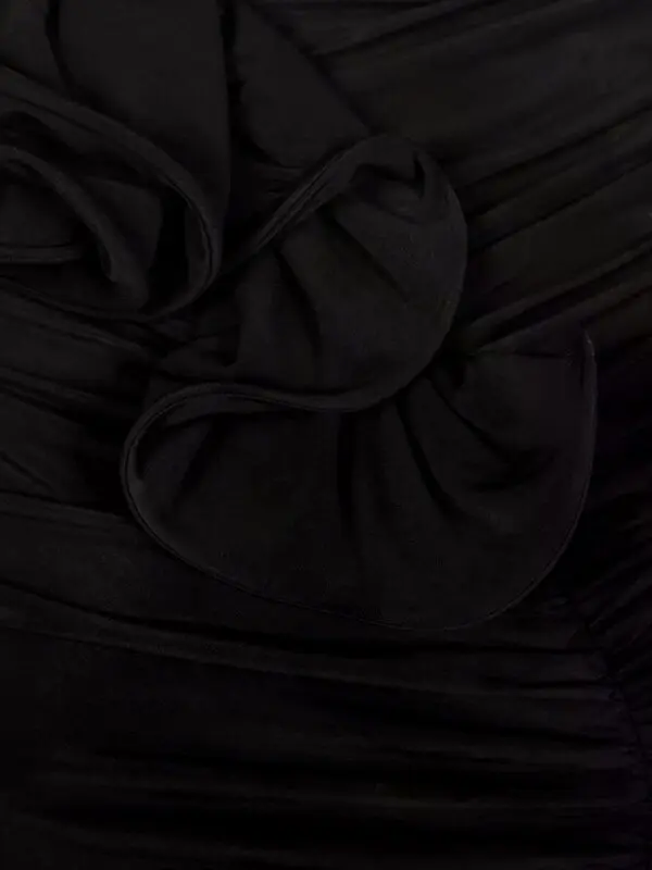 Magda Butrym Ruffled Mini Dress - Black