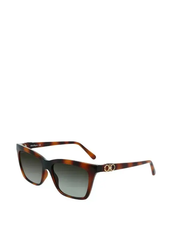FERRAGAMO Square Full-rim Sunglasses - Brown
