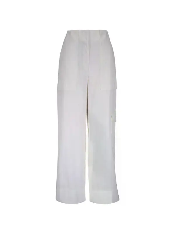 Akris Patch-pocket Cropped Trousers - White