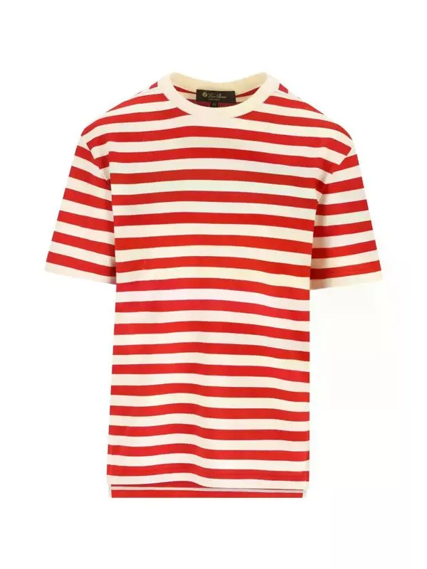 Loro Piana Striped Crew-neck T-shirt - Red