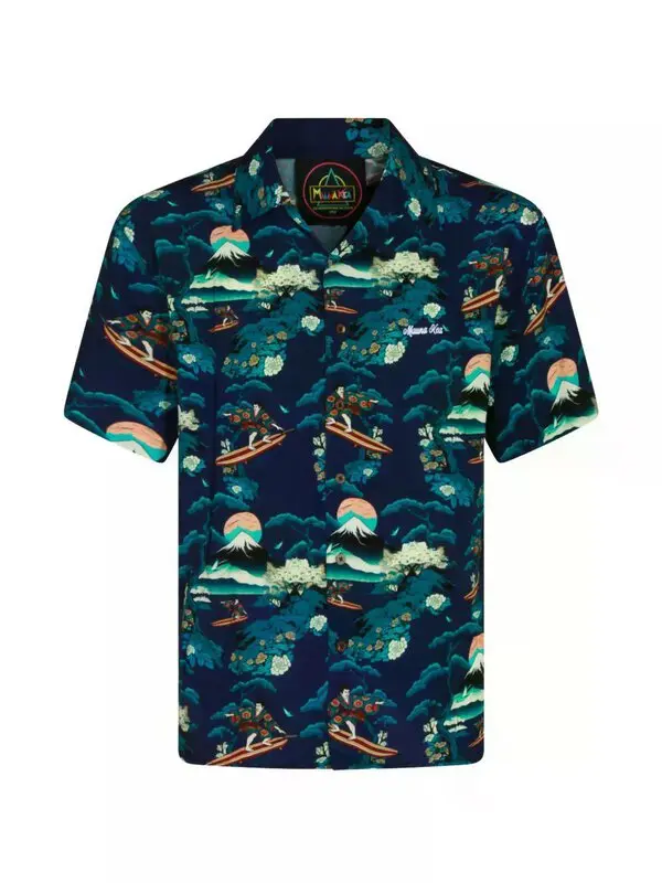 MAUNA KEA All-over Print Shirt - Blue