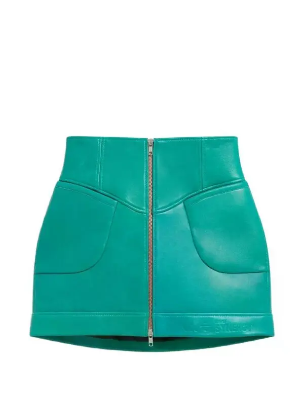 KNWLS Panelled Zip Mini Skirt - Green