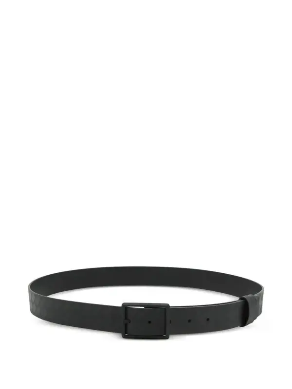 Montblanc Reversible Belt With Embossed Buckle - Black