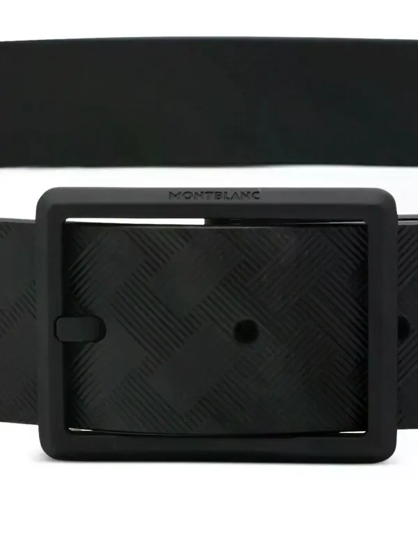 Montblanc Reversible Belt With Embossed Buckle