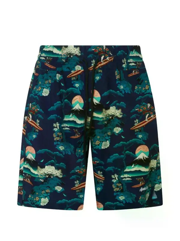 MAUNA KEA All-over Print Shorts - Blue