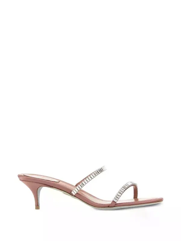 Rene Caovilla Crystal Embellished Mules