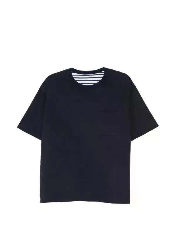ROY ROGER'S X Engineered Garments Reversible Striped T-shirt