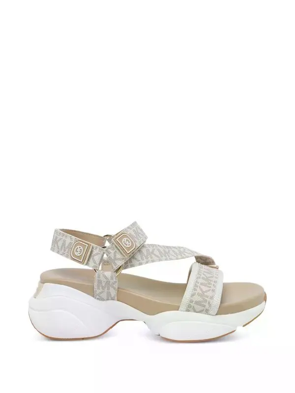 Michael Kors Bowie Logo Round-toe Sandals