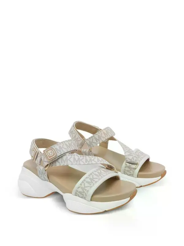 Michael Kors Bowie Logo Round-toe Sandals
