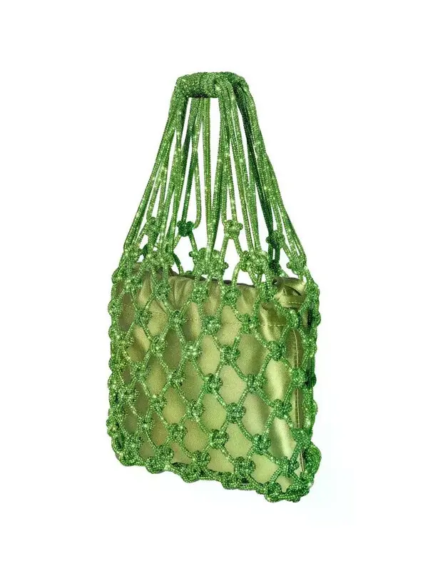 HIBOURAMA Carrie Knot-detail Shoulder Bag - Green