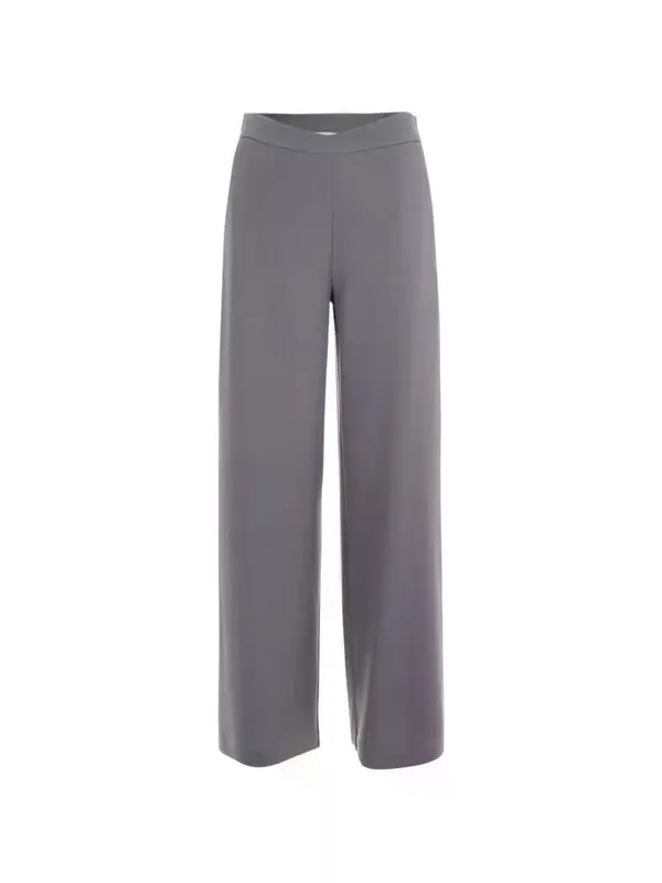 Patrizia Pepe Logo-plaque Trousers - Grey