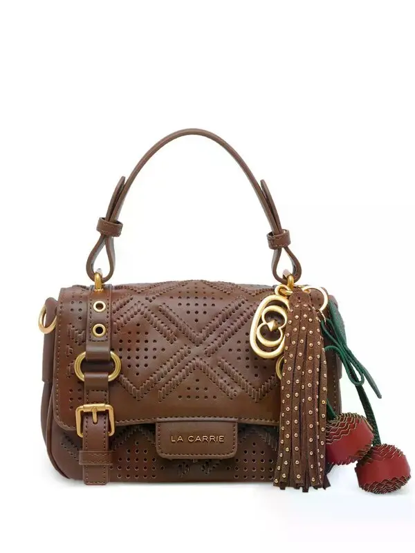 LA CARRIE Small Atena Labyrinth Leather Tote Bag