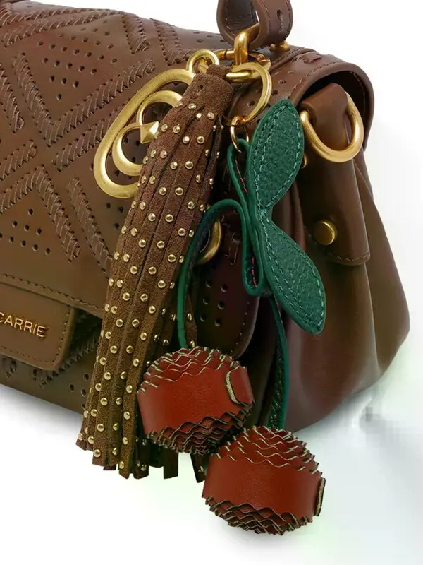 LA CARRIE Small Atena Labyrinth Leather Tote Bag