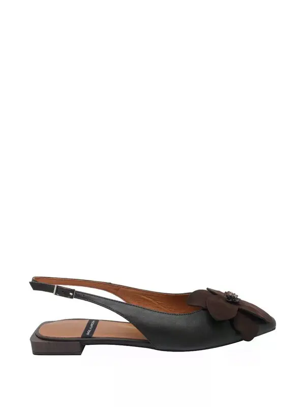 ANGEL ALARCON Pointed Toe Slingback Pumps - Brown