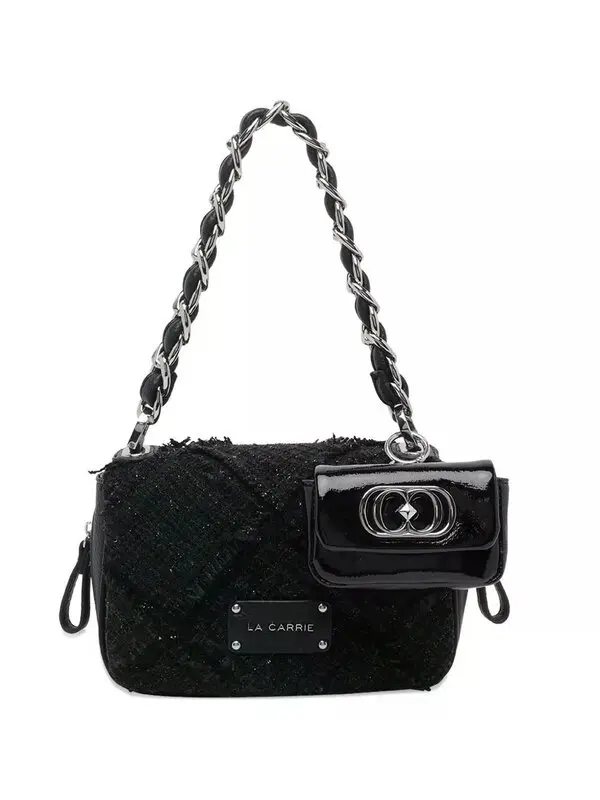 LA CARRIE Isabel Crossbody Chain Shoulder Bag - Black
