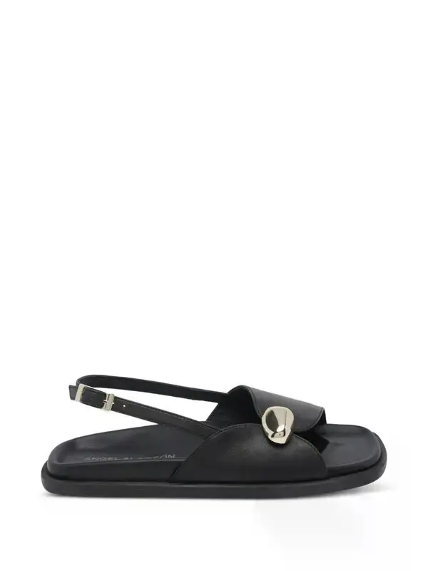 ANGEL ALARCON Square-toe Buckle Sandals