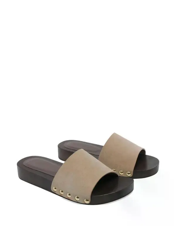 ANGEL ALARCON Studded Suede Sandals