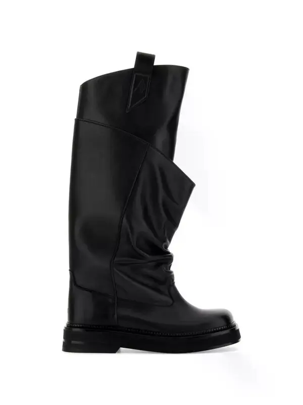 Attico Robin Passeggiata Knee-high Boots - Black