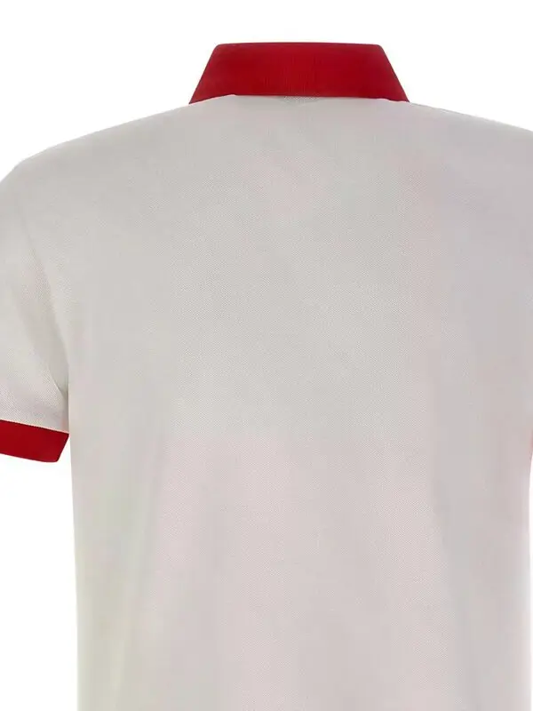 BOSS Paddy Flat-knit Logo Polo Shirt - White