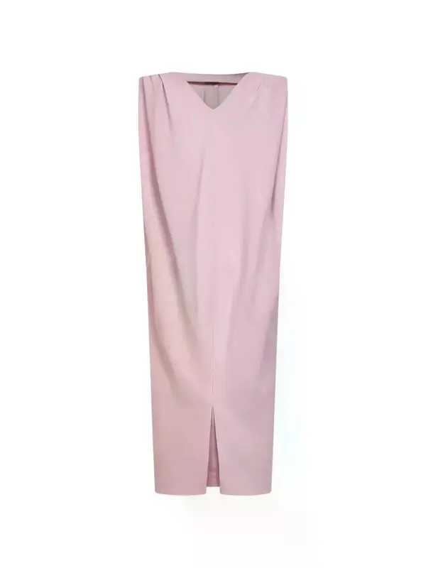 Balenciaga Pleated Midi Dress - Pink