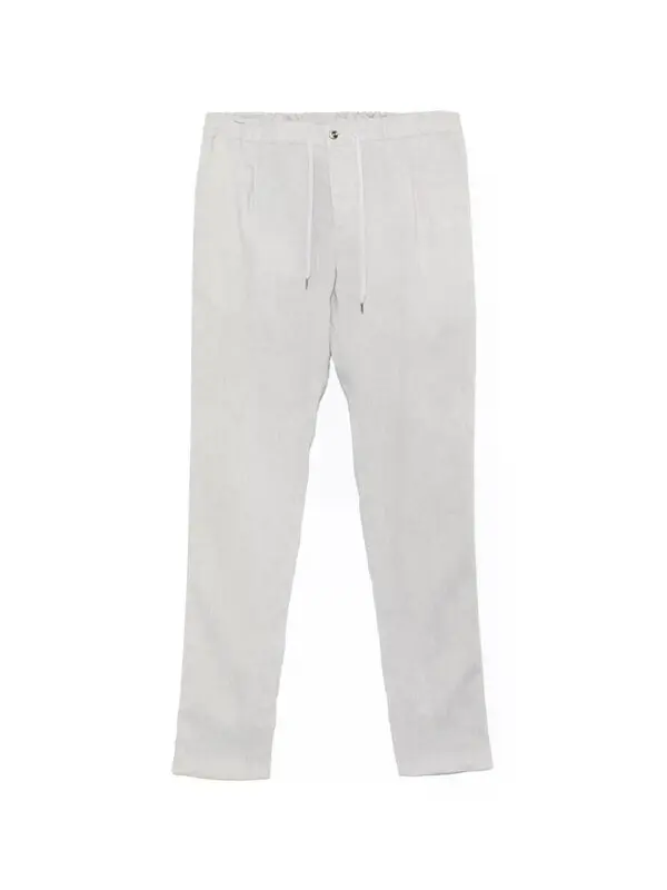 PT TORINO Drawstring Tailored Trousers - Grey