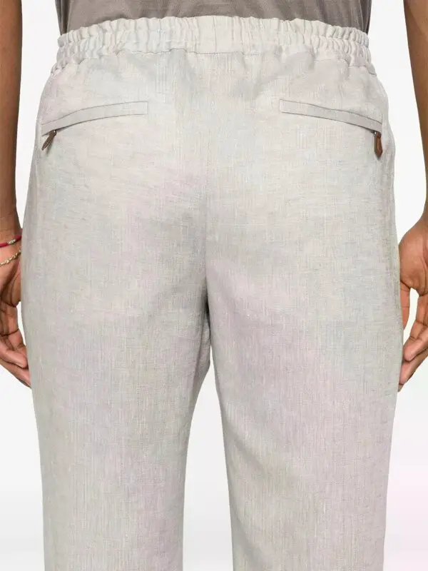 PT TORINO Drawstring Tailored Trousers - Grey