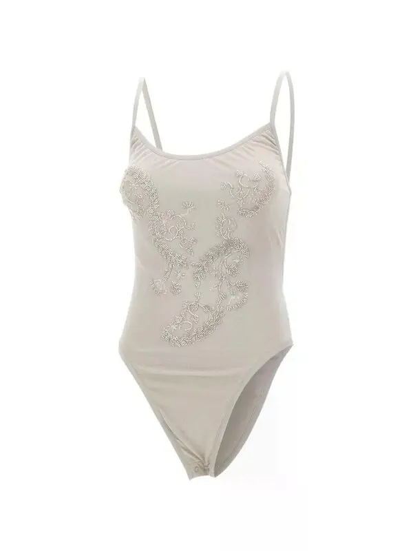 JACQUES Jewel-embroidered Bodysuit