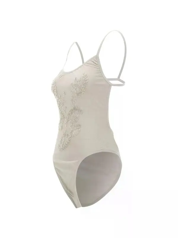 JACQUES Jewel-embroidered Bodysuit
