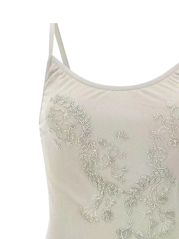 JACQUES Jewel-embroidered Bodysuit