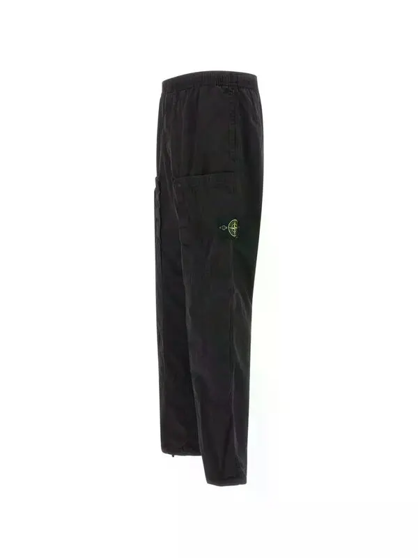 Stone Island Cargo-pocket Trousers - Black