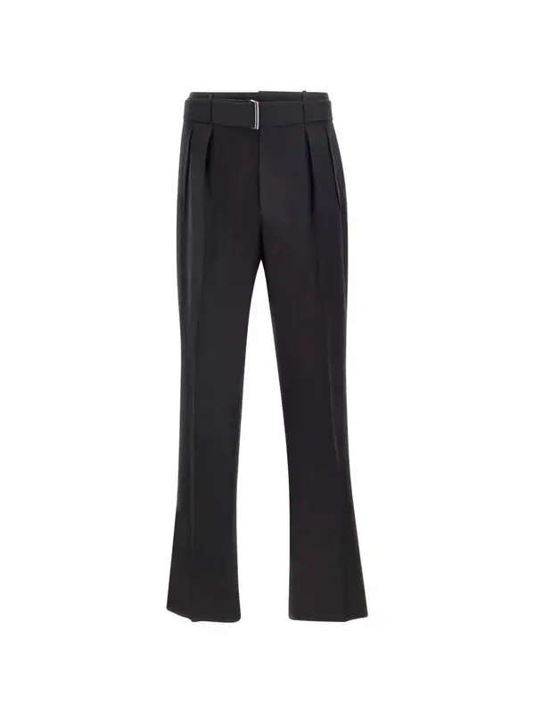 Tagliatore Belted Pleated Trousers - Grey