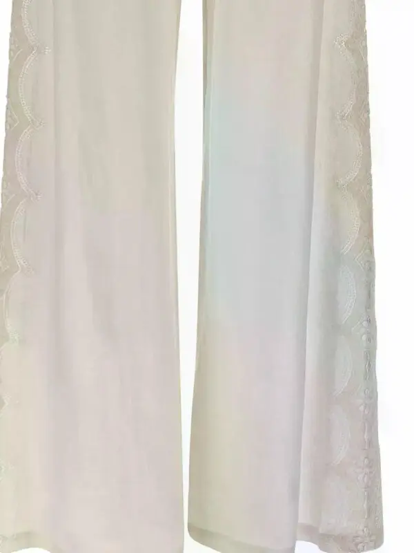 MAURIZIO MYKONOS Lace Embroidered Trousers