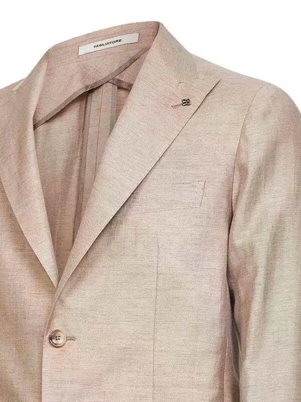 Tagliatore Peak-lapel Two-button Blazer - Neutrals