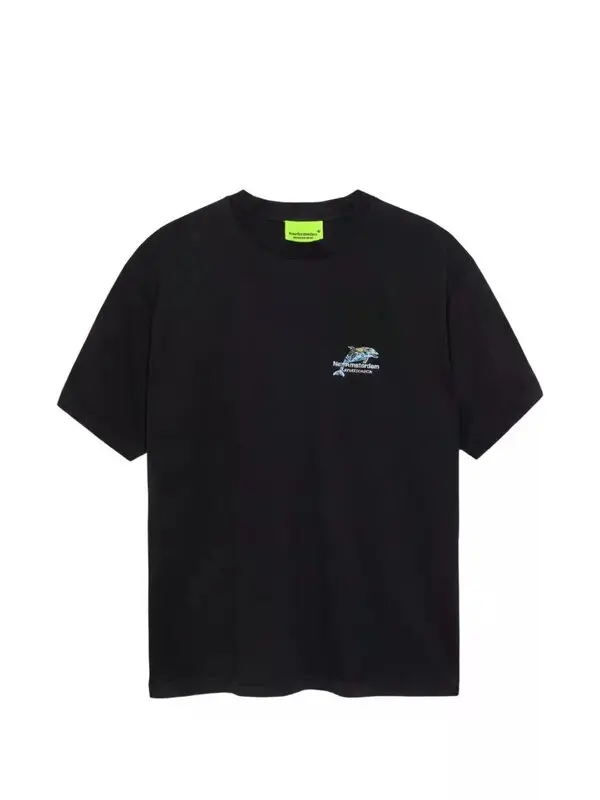 NEW AMSTERDAM SURF ASSOCIATION Logo-prtin T-shirt - Black