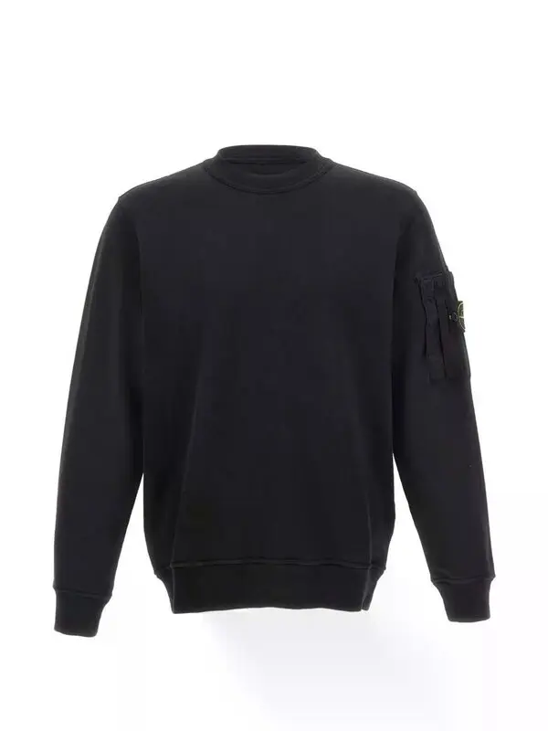 Stone Island Ripstop Patch Sweatshirt - Black