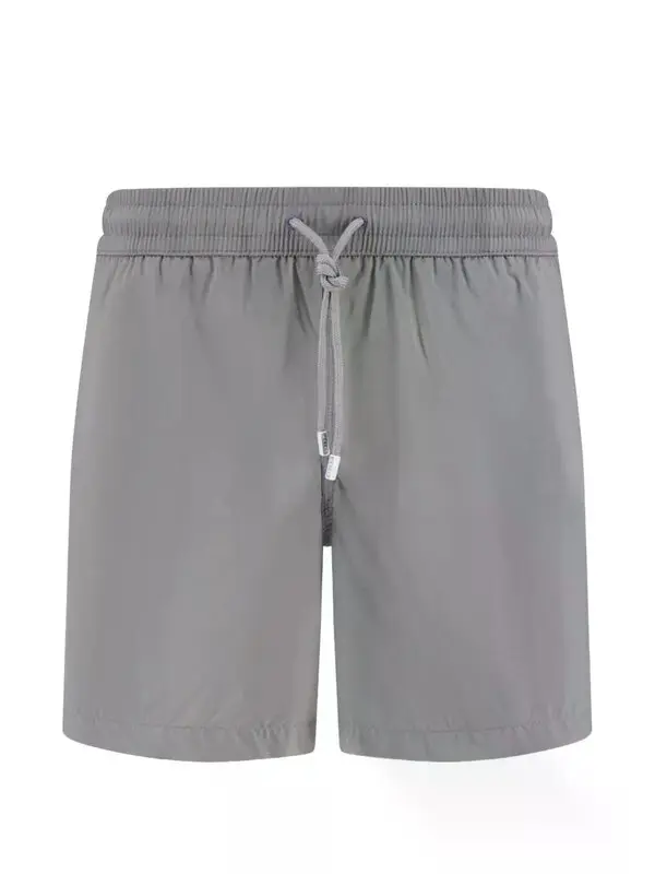 Fedeli Drawstring-fastening Swim Shorts - Grey