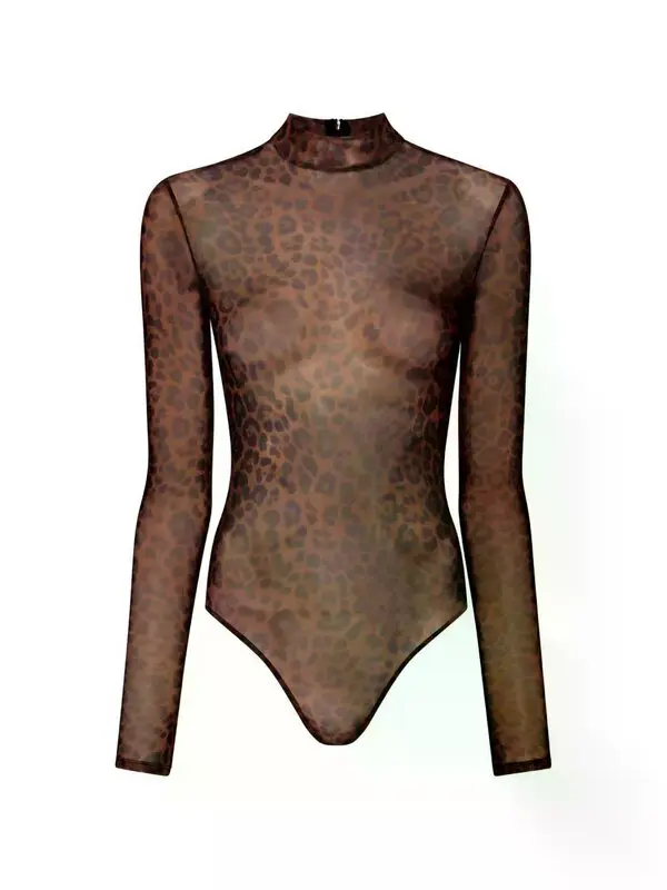 Lapointe Animal-print Bodysuit - Brown