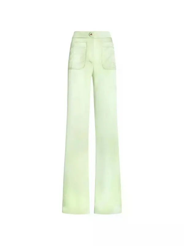 GENNY Patch-pocket Trousers - Green