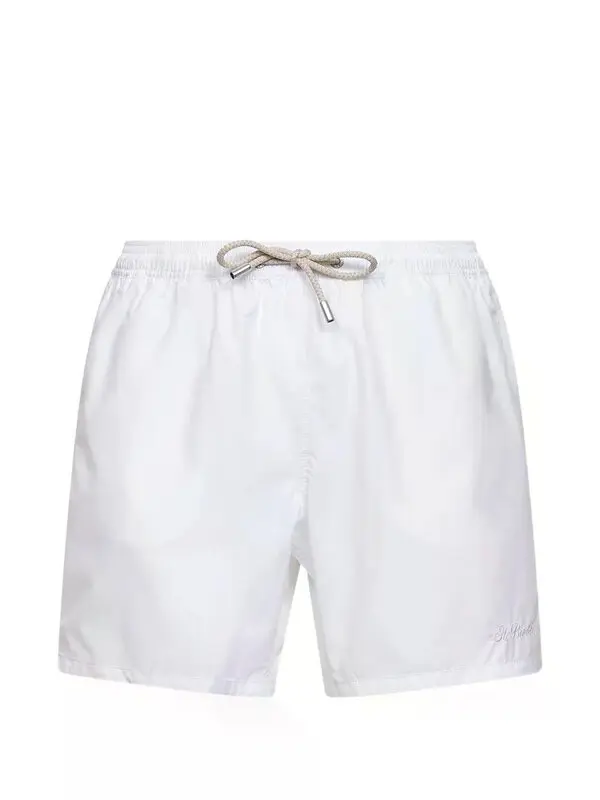 MC2 SAINT BARTH Drawstring Swim Shorts - White