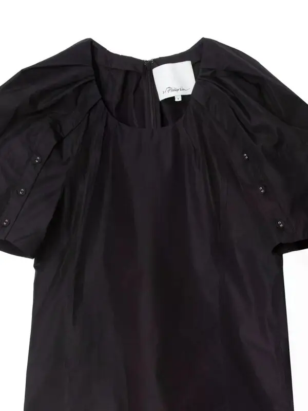 3.1 Phillip Lim Bloom Scoop-neck Top - Black