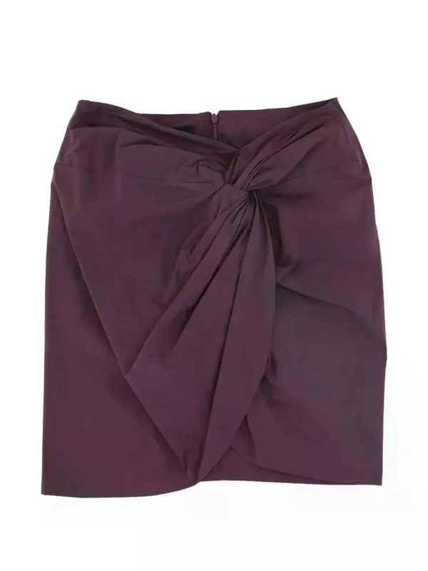 Federica Tosi Knotted Mini Skirt - Purple