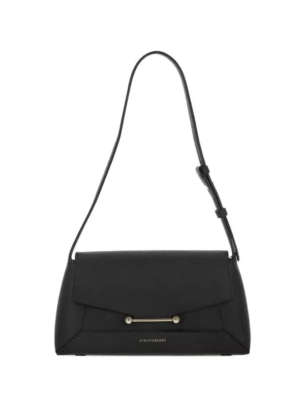 Strathberry Mosaic Leather Shoulder Bag - Black