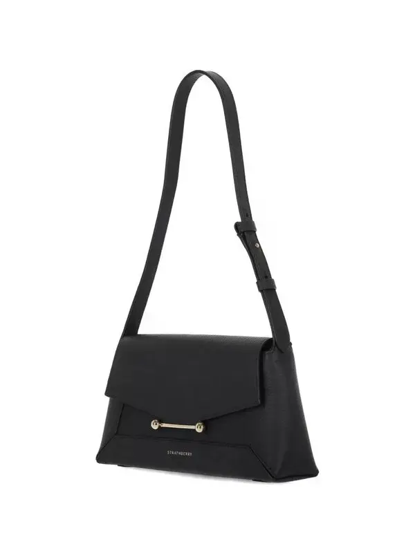 Strathberry Mosaic Leather Shoulder Bag - Black