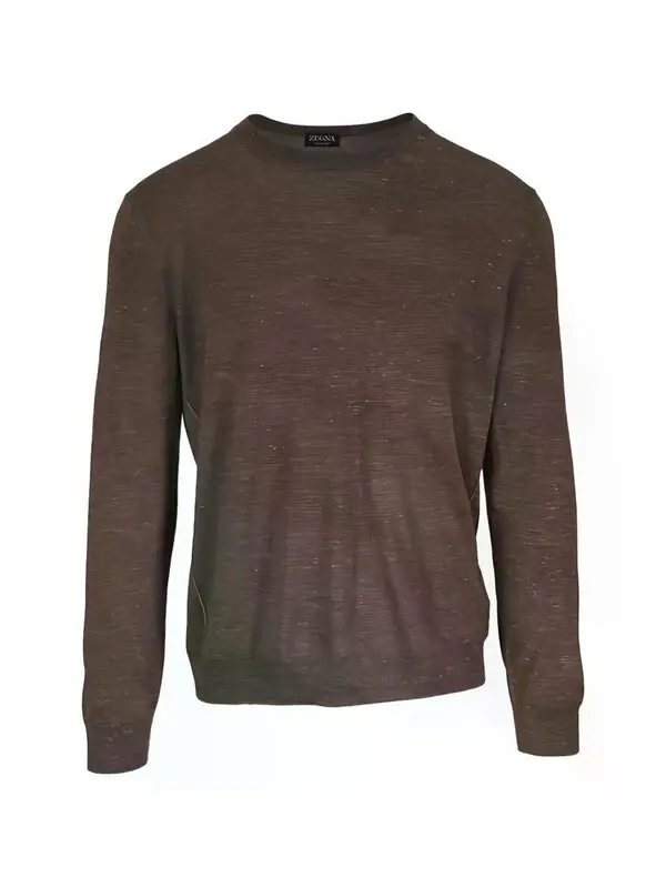 Zegna Crewneck Cashmere Sweater - Brown