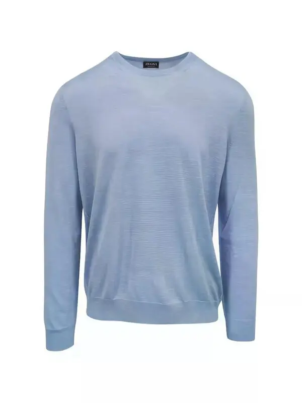 Zegna Cashmere Crewneck Sweater - Blue