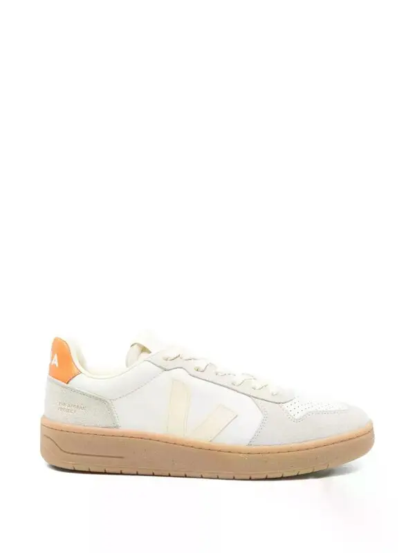 VEJA V-82 Suede Panelled Sneakers - Neutrals