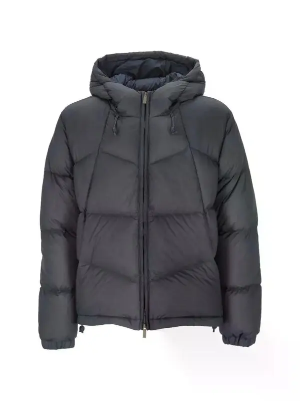 K-WAY Hooded Padded Jacket - Grey