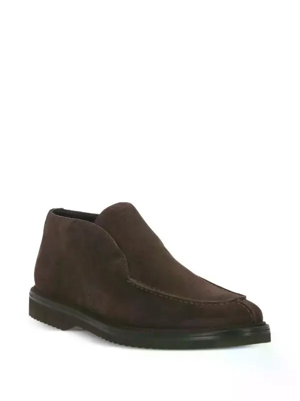 ORTIGNI Leather Desert Boots - Brown